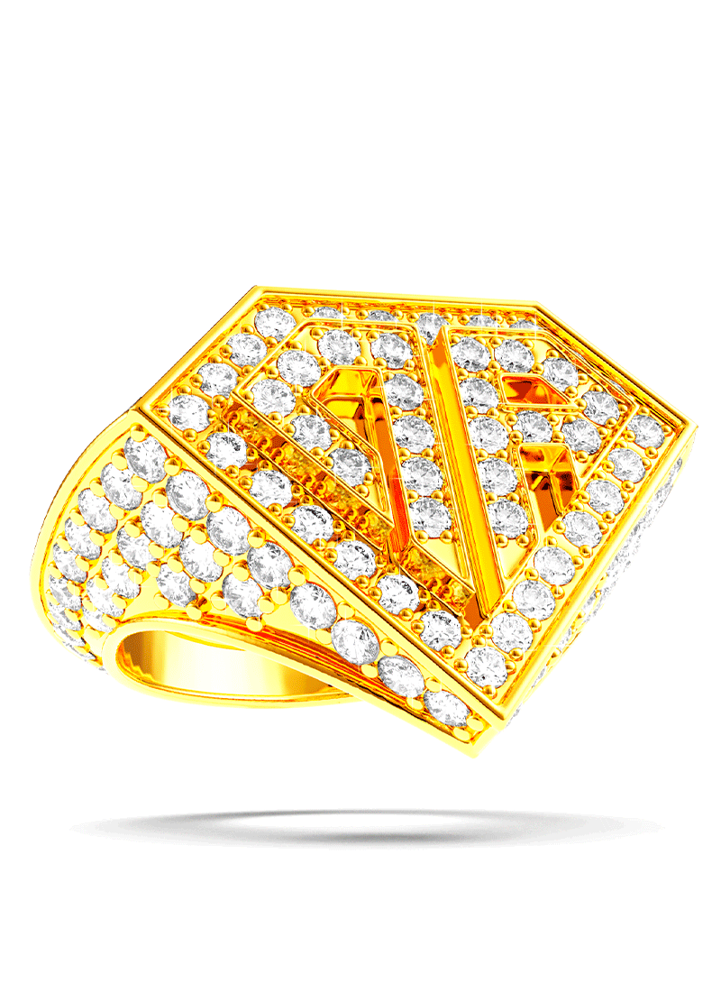 Anillo 0800 Don Rouch Pave Full Ice Plata - 0800 Don Rouch