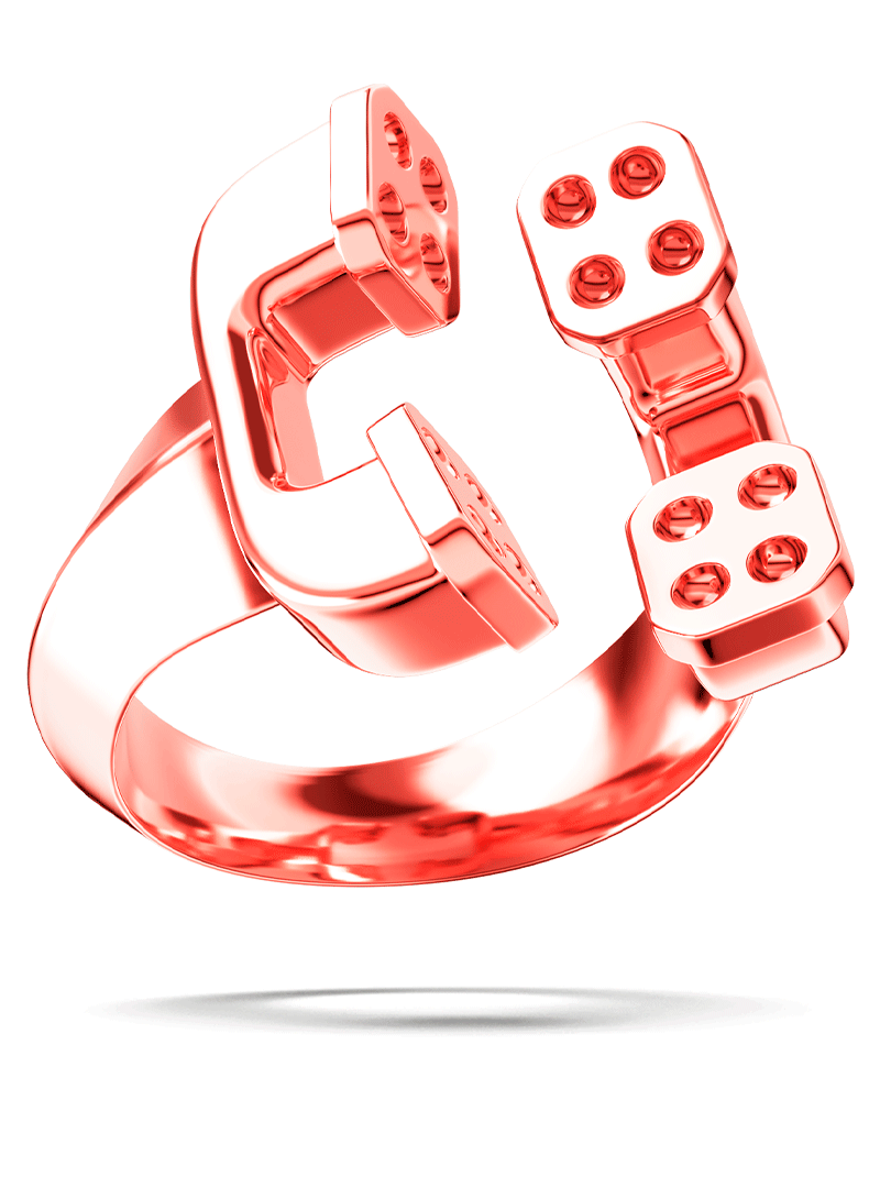 Anillo 0800 God's Phone Oro Rosa - 0800 Don Rouch